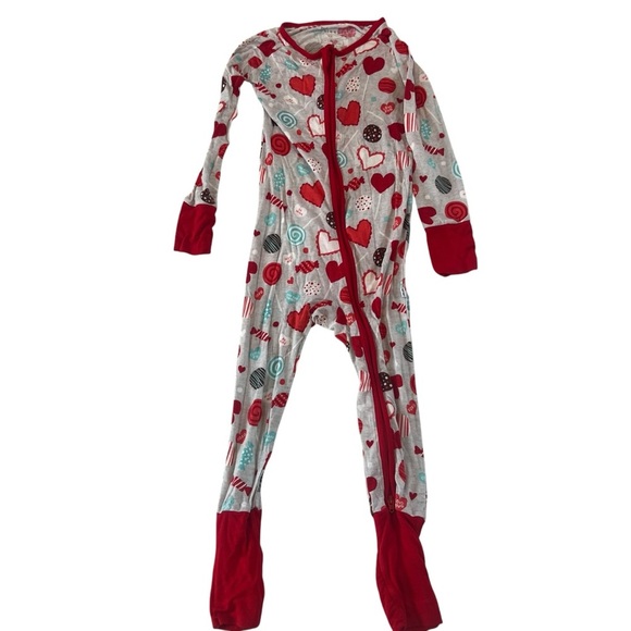 Little Sleepies | Pajamas | Little Sleepies 2t Red And White Heart ...